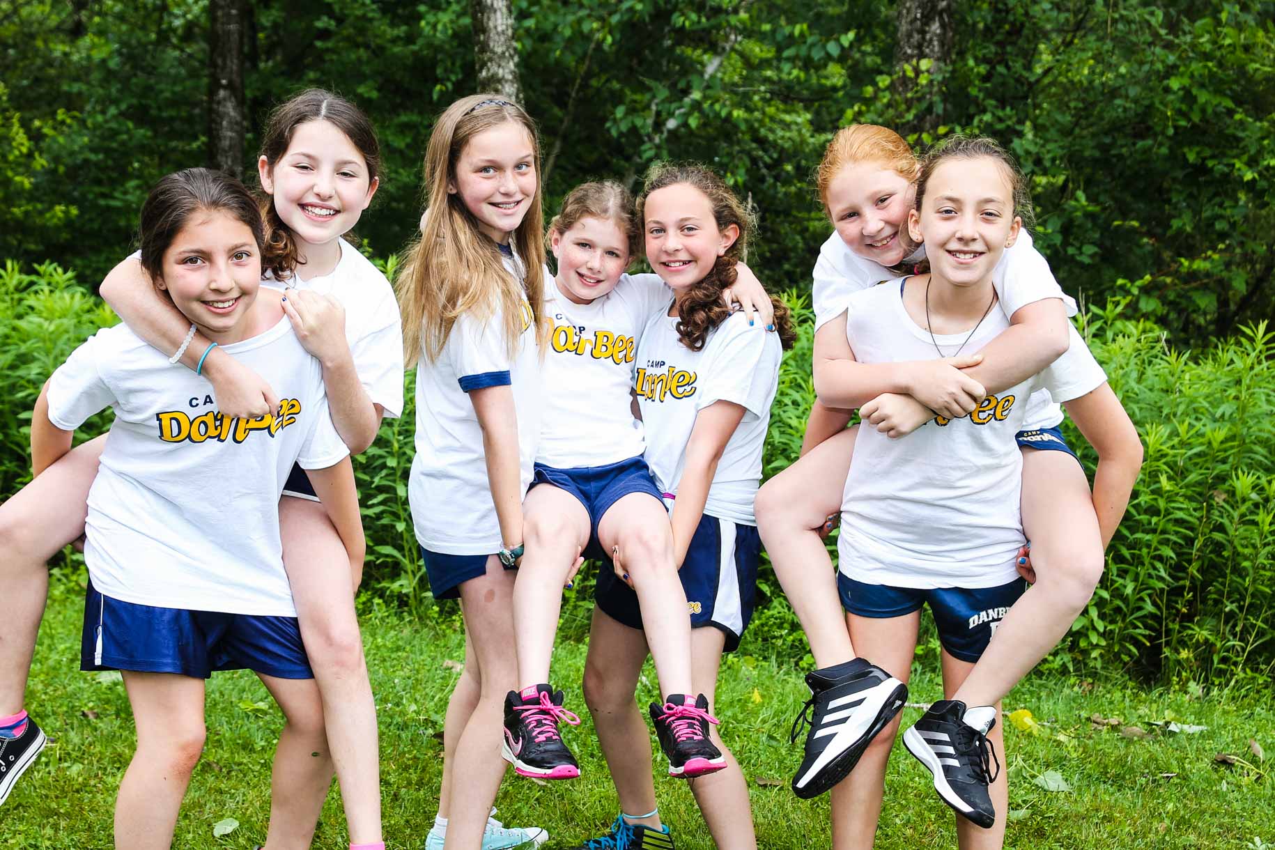 7-campers-piggy-back - Camp Danbee